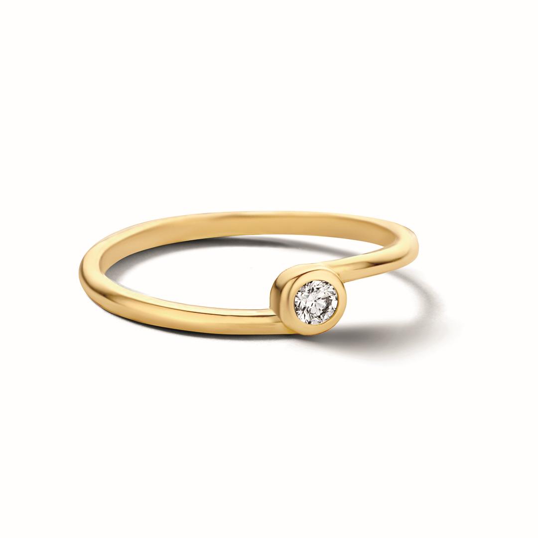 Minitials Baby Entangle Diamond Ring - Minitials