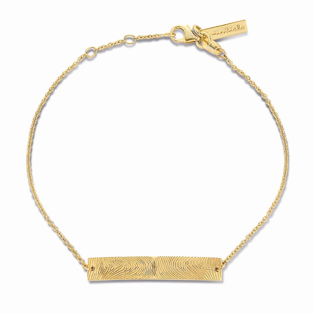 Minitials Fingerprint Sparkle Snake Bracelet - Minitials