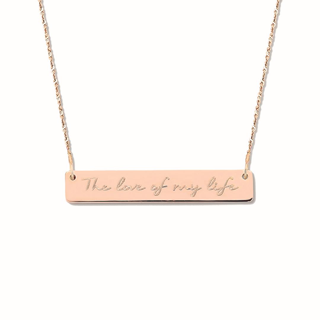 Minitials Fingerprint Sparkle Snake Necklace - Minitials