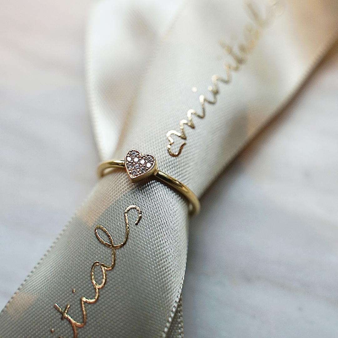 Minitials Signature Pavé Symbol Ring - Minitials