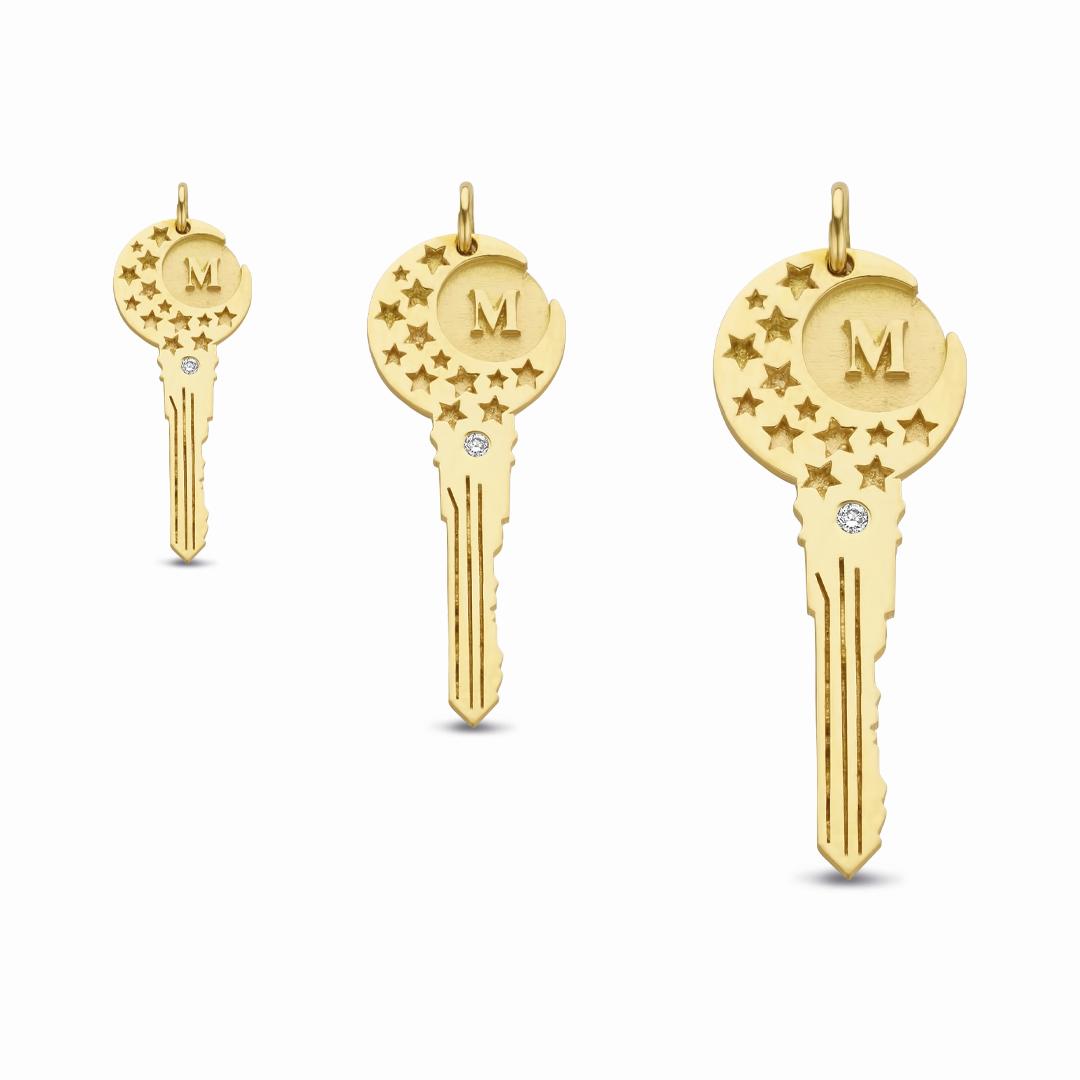 Minitials Mayfair Key Charm - Minitials