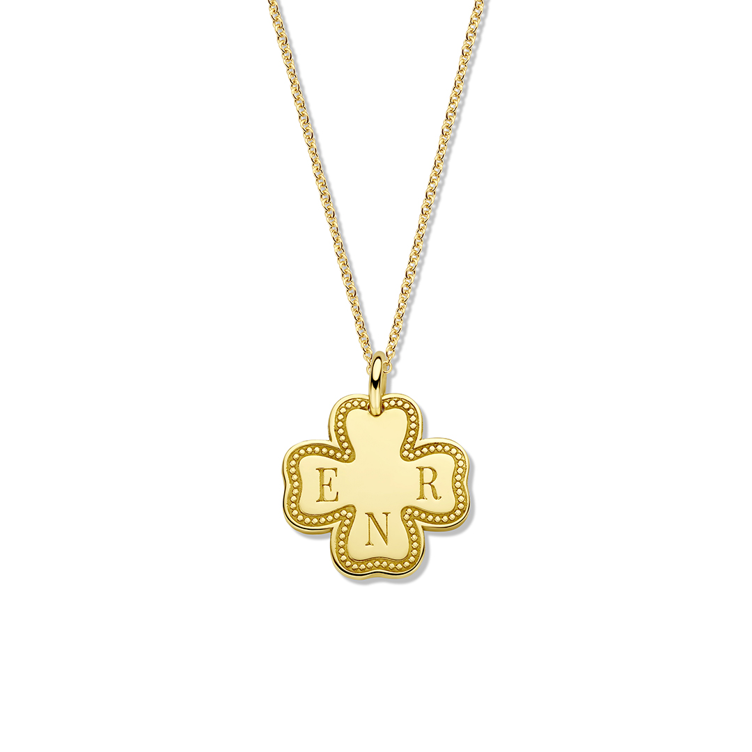 Minitials Lucky Leaf Necklace - Minitials