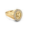 Minitials Diamond Signet Ring - Minitials