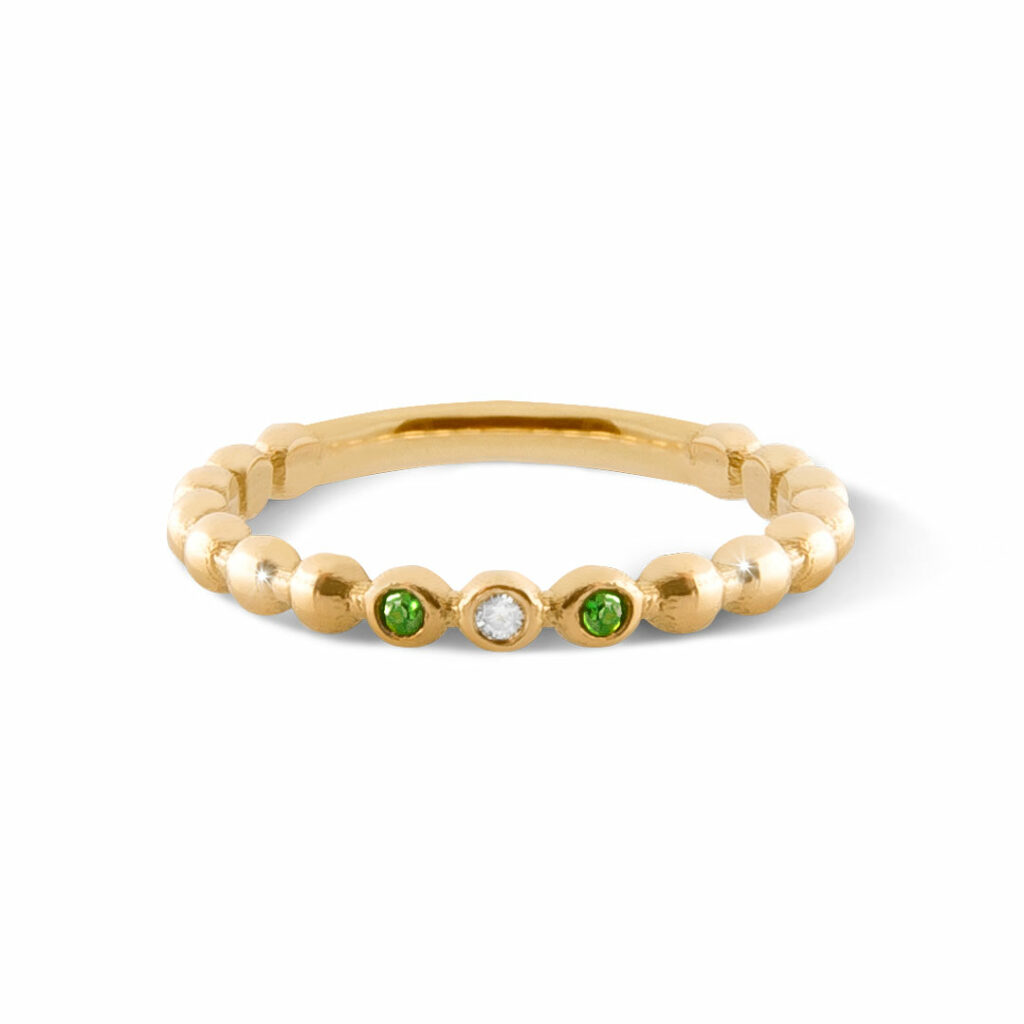 Minitials Connecting Dots Three Dots Ring - Minitials