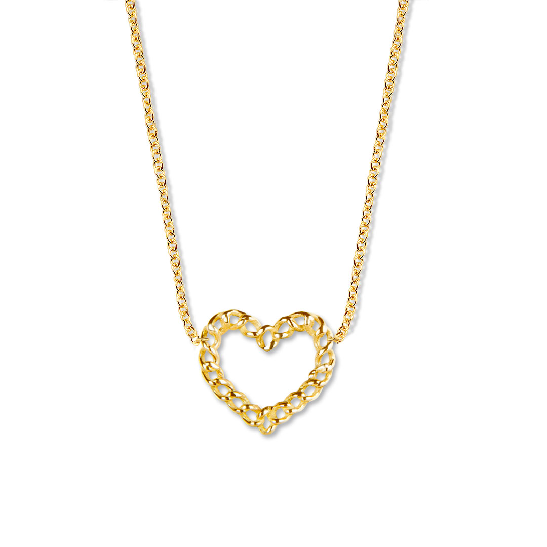Minitials Love Chain Hart Signature Necklace - Minitials
