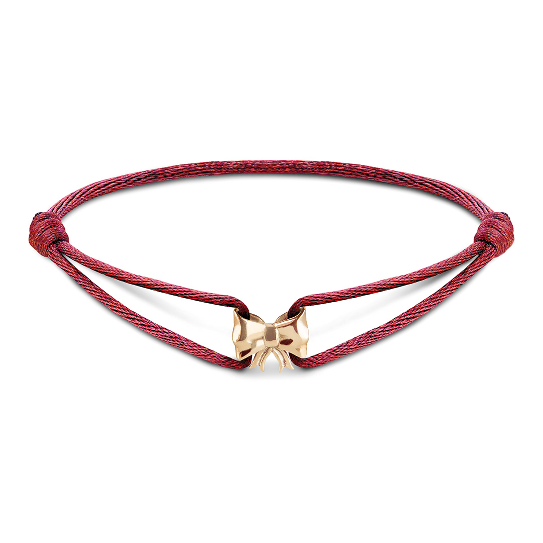 Minitials Signature Strik Satijnen Armband - Minitials